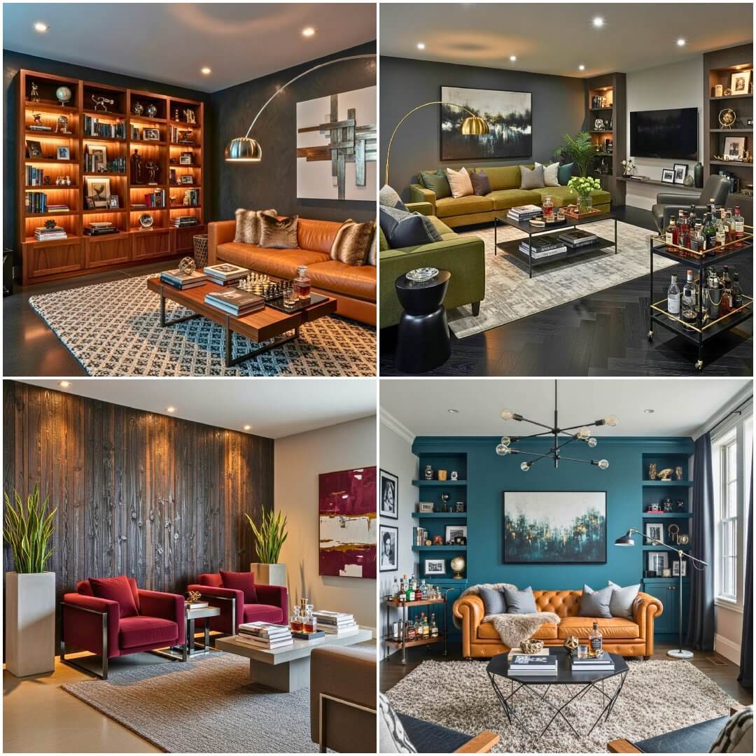 25 Bachelor Pad Living Room Ideas for Modern, Masculine Style