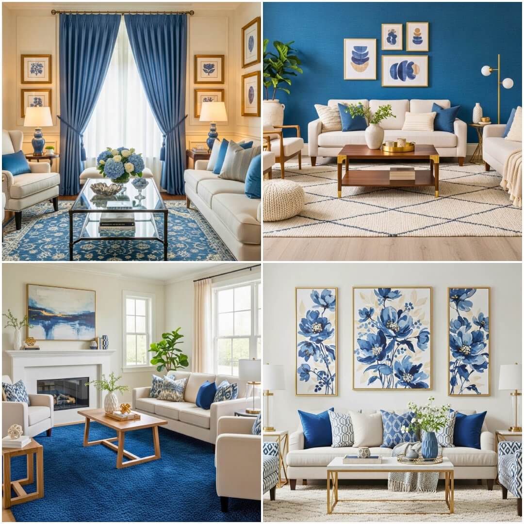 25 Blue and Cream Living Room Ideas for Timeless, Elegant Style