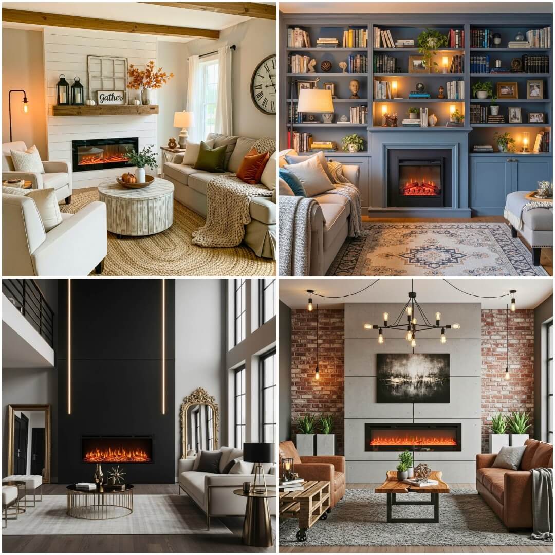 42 Electric Fireplace Ideas: Flick a Switch, Skip the Soot